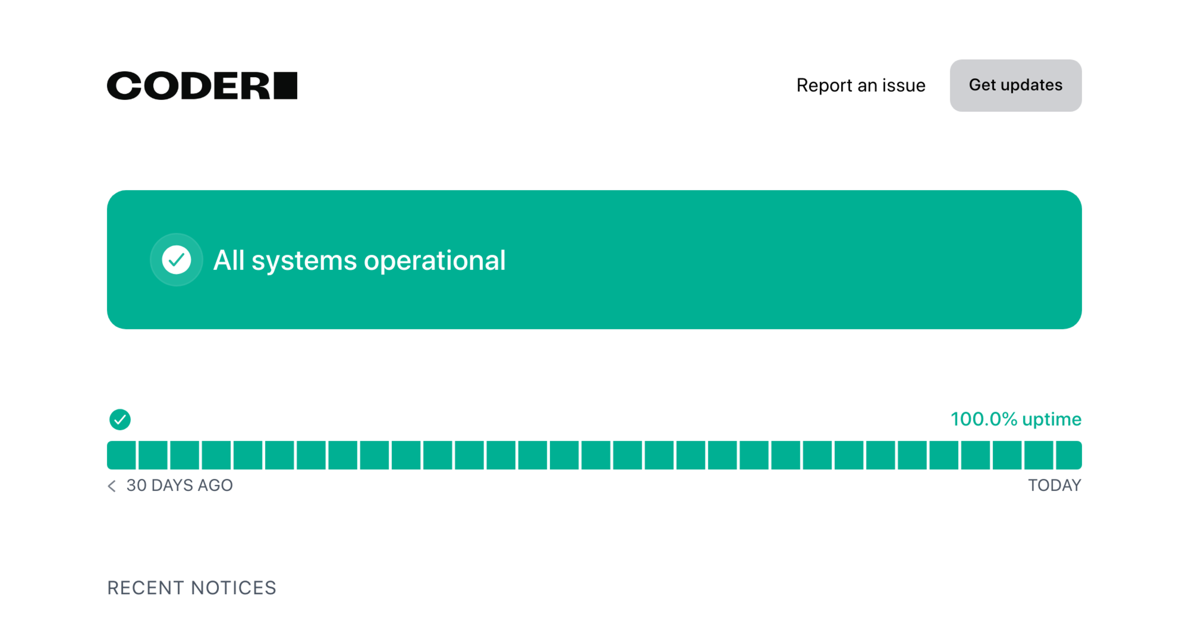 Coder Registry Status